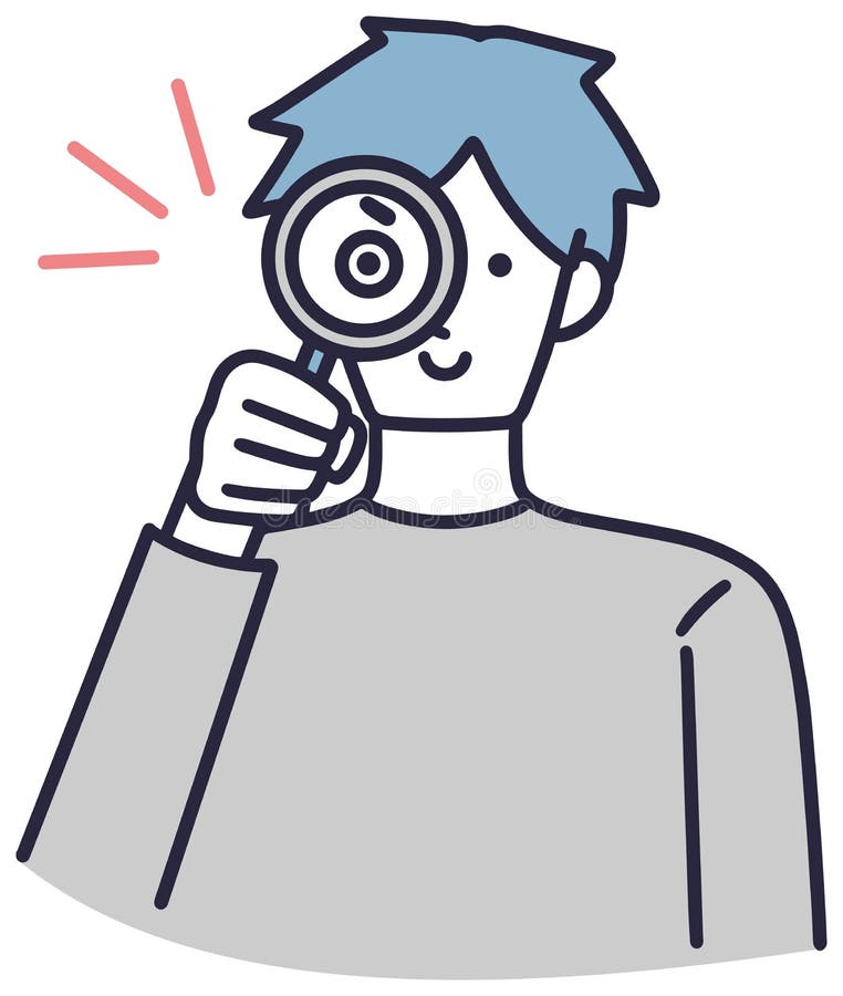 Professor Looking Magnifying Glass Stock Illustrations – 29 Professor ...