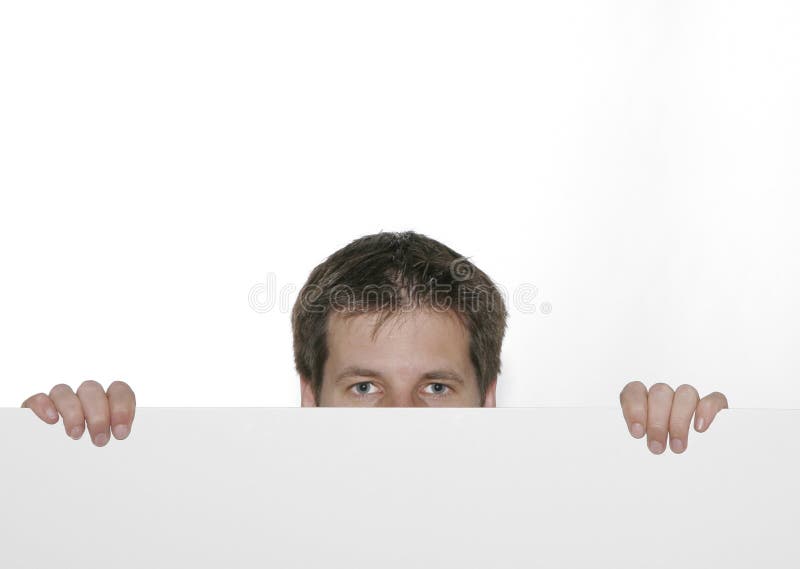 Man Looking Over the Edge stock image. Image of human - 3048749
