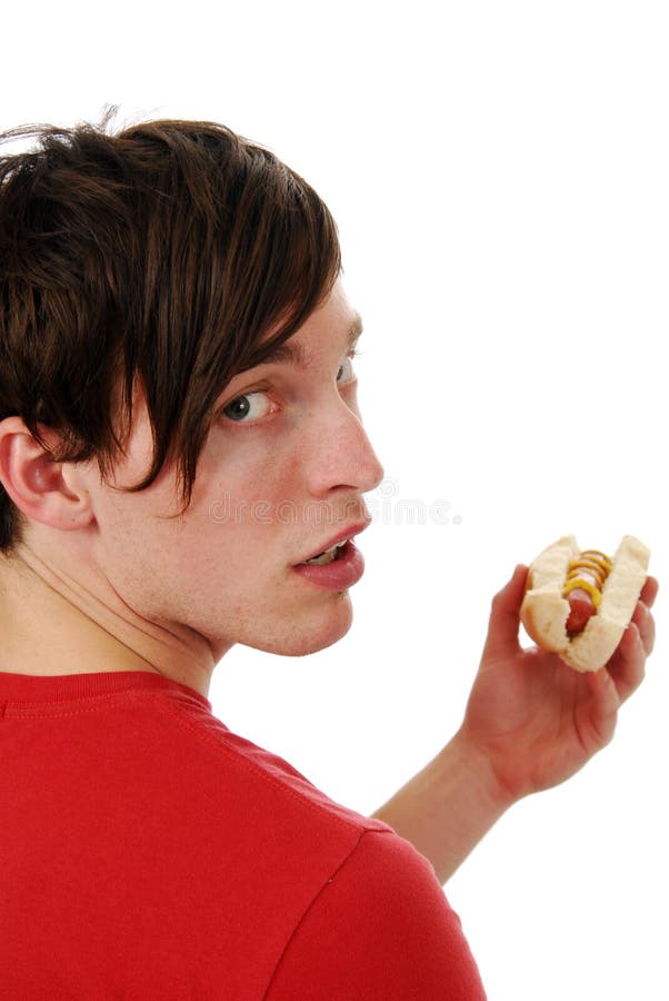 Man looking over shoulder stock photo. Image of wiener - 17132744