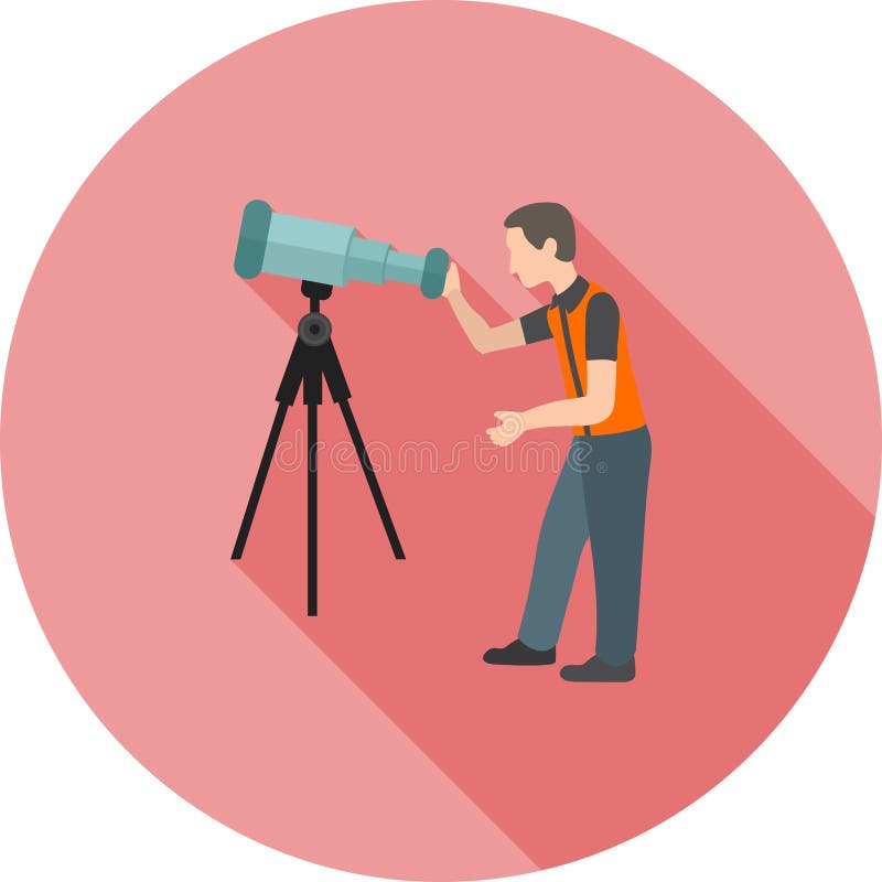Telescope stock vector. Illustration of vector, design - 97673692