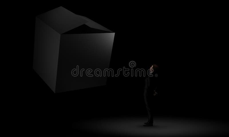 Opened black box stock illustration. Illustration of dangerous - 211984552