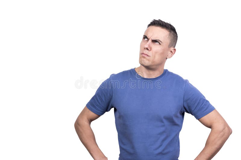 796 Man Looking Up Puzzled Expression Stock Photos - Free & Royalty ...