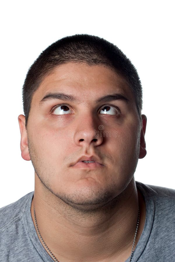 Man Looking Up stock photo. Image of health, notices - 32465766