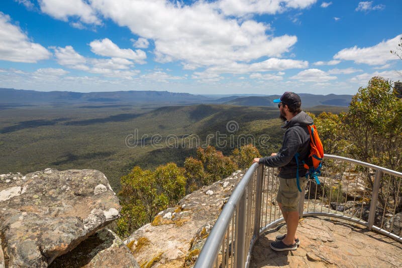 Man looking at view stock image. Image of aussie, calm - 89268985