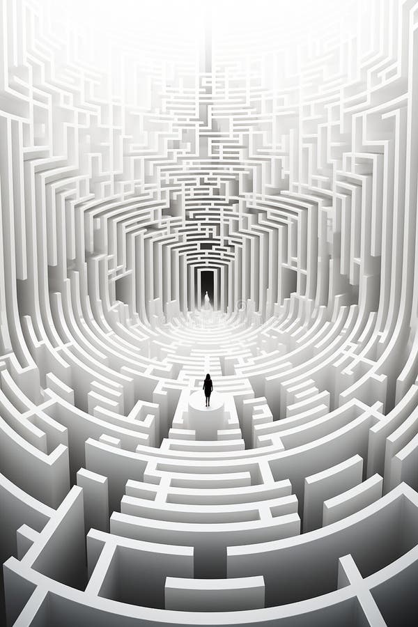 A Man is Looking for a Way Out of a Large Maze. Finding Effective ...
