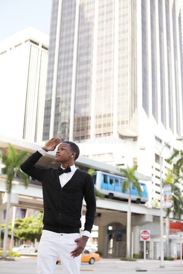 Man on the lookout stock image. Image of outside, attractive - 22616625