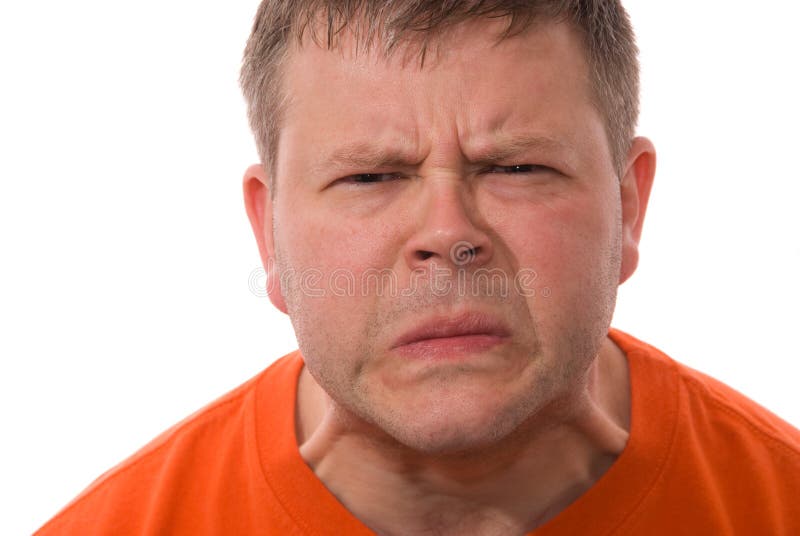 Man Looks at You with Pained Expression Stock Photo - Image of average ...