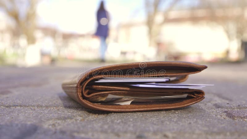 Man Lost His Wallet with Money and Documents Stock Video - Video of ...