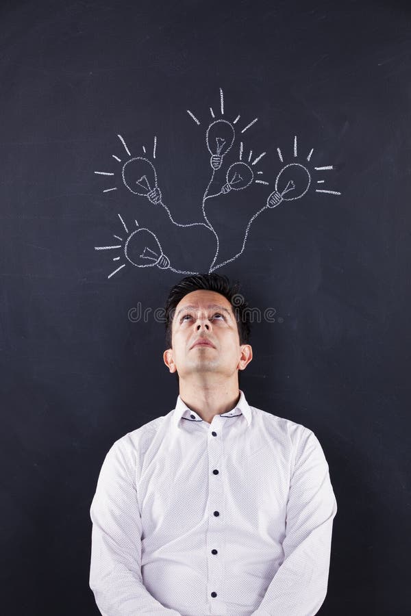 Man with Lots of Creativity Stock Photo - Image of motivation ...