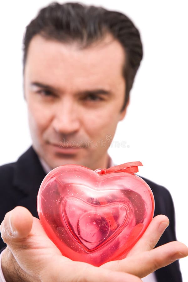 Man in love stock photo. Image of gift, valentines, engagement - 9461144