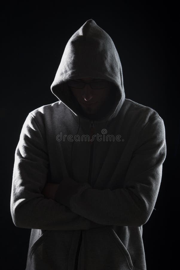Man in low key light stock photo. Image of brutal, shout - 48970960