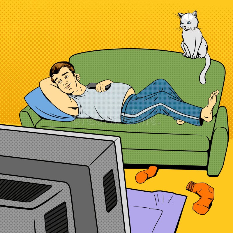 Man Couch Stock Illustrations – 13,363 Man Couch Stock Illustrations ...