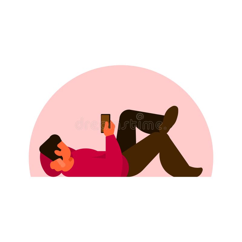Man Lying Floor Mobile Phone Stock Illustrations – 27 Man Lying Floor Mobile Phone Stock ...