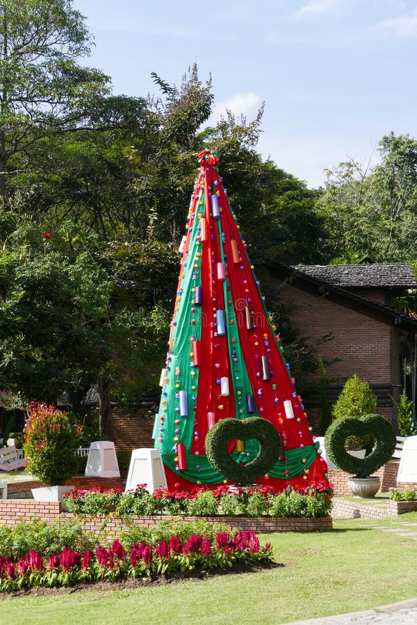 Man made christmas tree stock image. Image of tree, artificial - 64184481