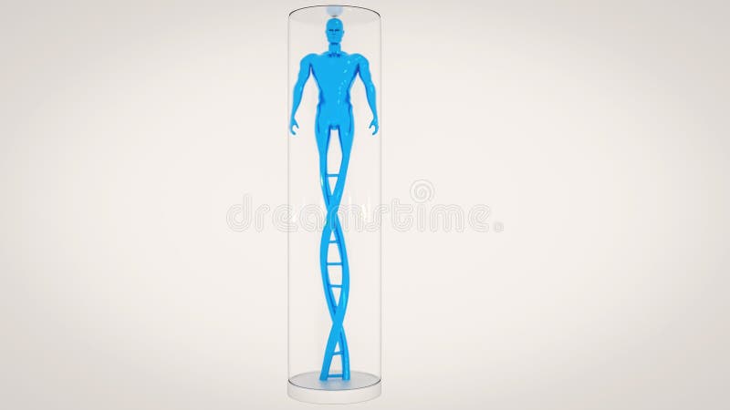 Man Made from DNA Concept CRISPR and Gene Editing Concept, DNA ...
