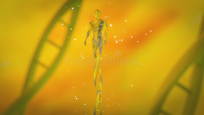 Man Made from DNA Concept CRISPR and Gene Editing Concept, DNA ...