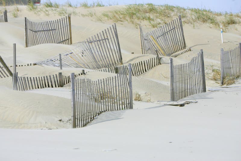 Man made dunes stock photo. Image of waves, grass, dunes - 7306180
