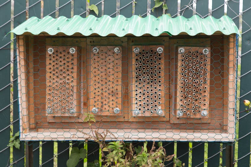 Man made garden bee hive stock photo. Image of hanging - 60174170
