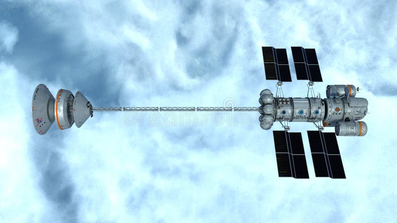 Man-made satellite stock illustration. Illustration of science - 63667809