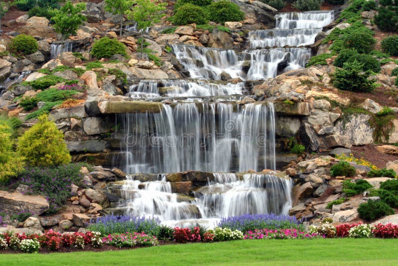Man made Waterfall stock photo. Image of flow, gravity - 5880028