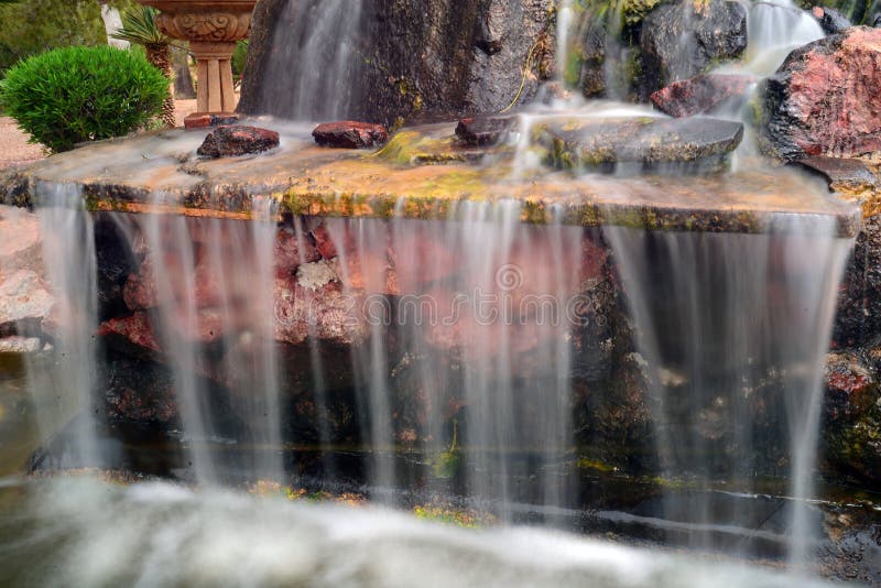 Man Made Cascade or Waterfall Stock Photo - Image of peace, rock: 286650870