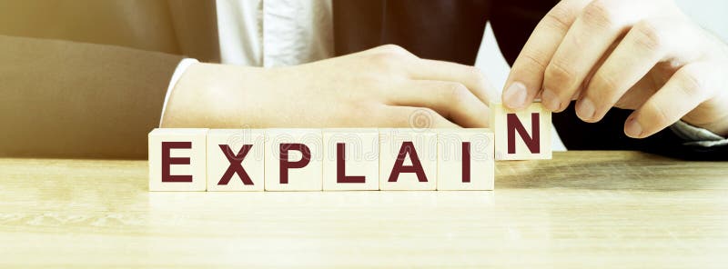 Man Made Word Explain with Wood Blocks Stock Image - Image of white ...