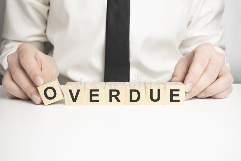 Man Made Word OVERDUE with Wood Blocks Stock Photo - Image of alphabet ...