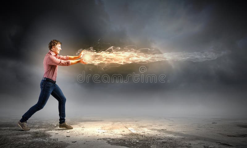 Man Throwing Ball Fire Stock Photos - Free & Royalty-Free Stock Photos ...