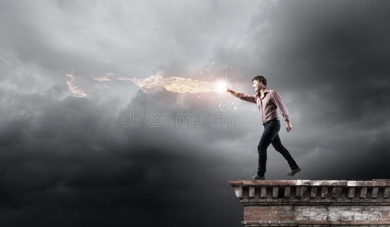 Man Throwing Ball Fire Stock Photos - Free & Royalty-Free Stock Photos ...