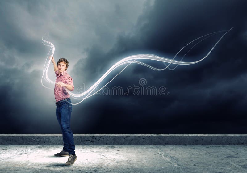Man magician stock photo. Image of dark, light, entertainment - 46227938