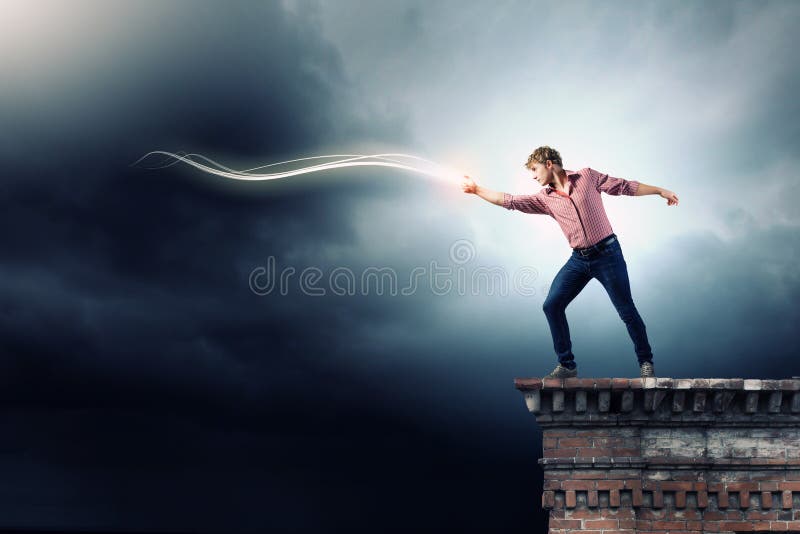 Man magician stock photo. Image of energy, illusionist - 47531172