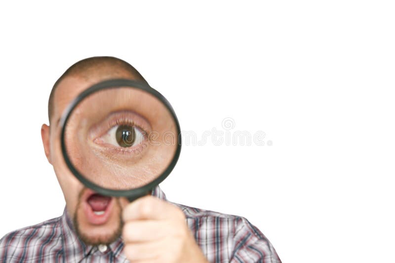 Magnified Eye stock photo. Image of person, magnify, enthusiastic - 4188634