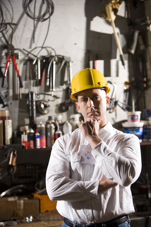 Colleagues in Office Maintenance Area Stock Photo - Image of ...
