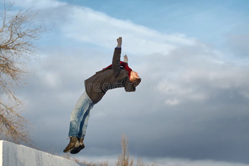 Man makes back flip stock photo. Image of outdoor, jump - 84264270