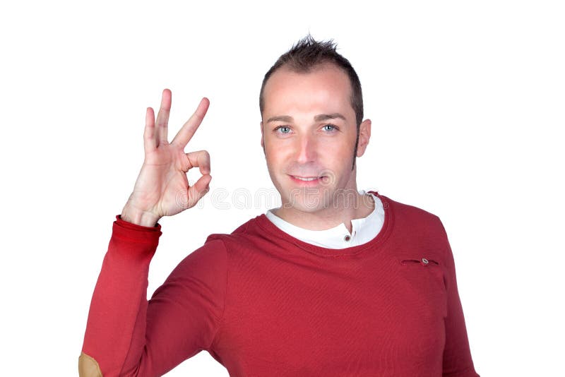 Man making gesture stock photo. Image of modern, eyes - 28069414