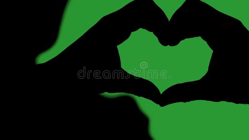 Making a Heart with Hands, Green Screen Background Stock Photo - Image ...