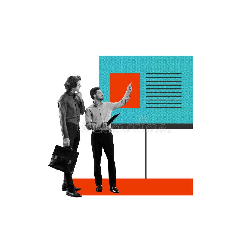 Man Making Induction To New Employee, Presenting Information on Screen ...