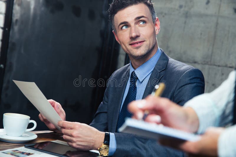Man Making Order at Restaurant Stock Photo - Image of confident ...