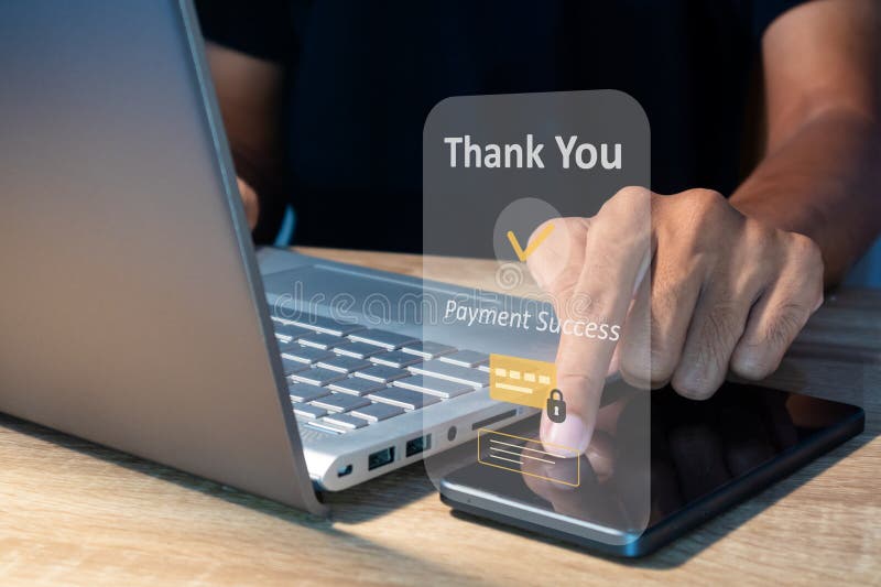 A Man Making Payment for Online Shopping Using a Smart Phone. Online ...