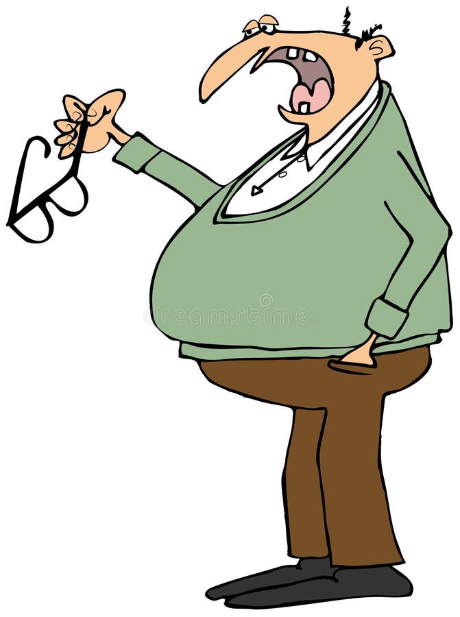 Man making a point stock illustration. Illustration of sweater - 49828591