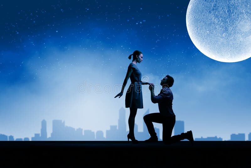 Man making proposal stock image. Image of engagement - 45950235
