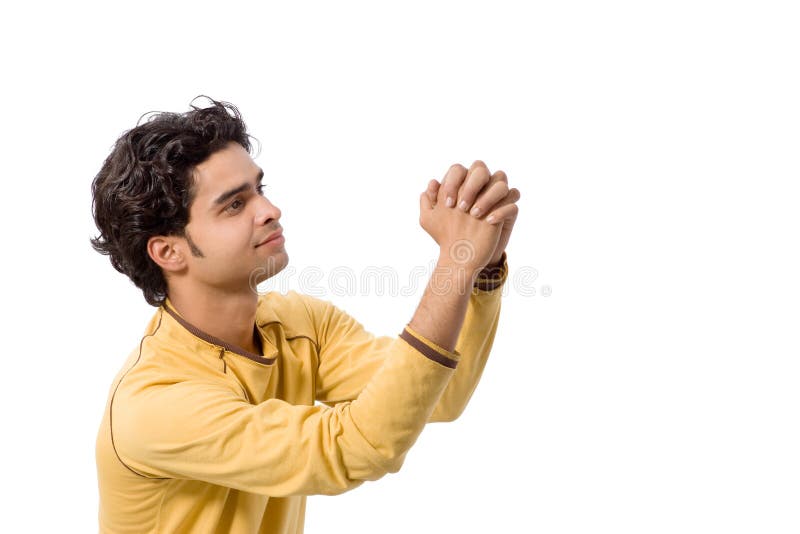 Man making request stock photo. Image of leader, priest - 9450108