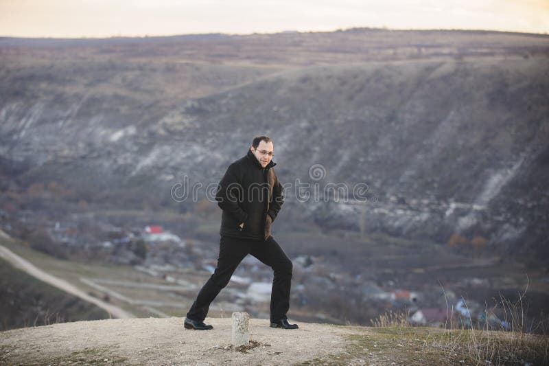 Man Making Step stock image. Image of space, caucasian - 66140367