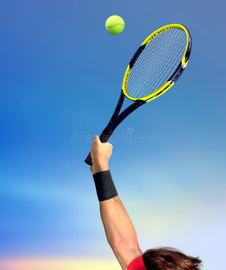 Tennis serve stock image. Image of athletic, open, balls - 17979215