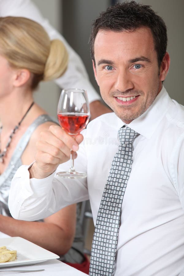 Happy man toast and pose stock image. Image of celebration - 282723935