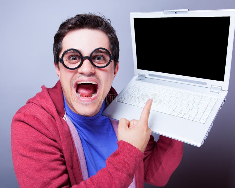 Man man with notebook stock image. Image of preparing - 33685025