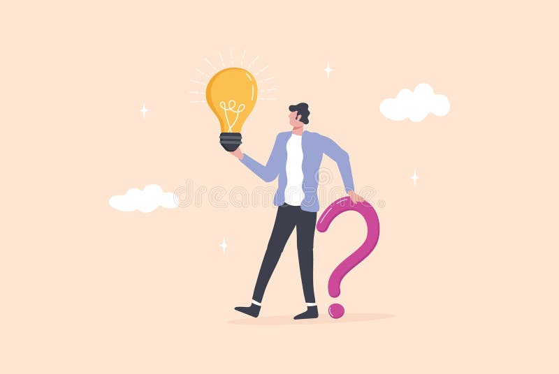 Man Manager Ask Questions And Get Answers Online Support Center Faq Finding Solution Concept