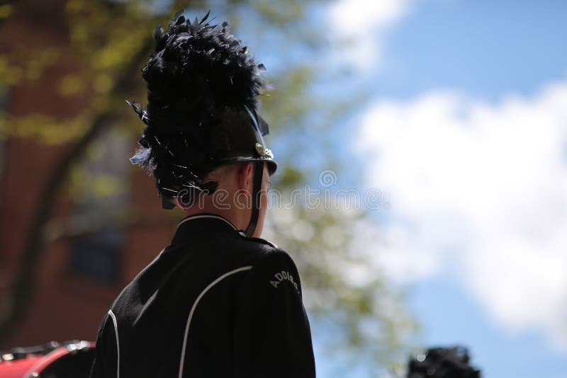 Man in marching band. stock photo. Image of holding, festival - 71593608