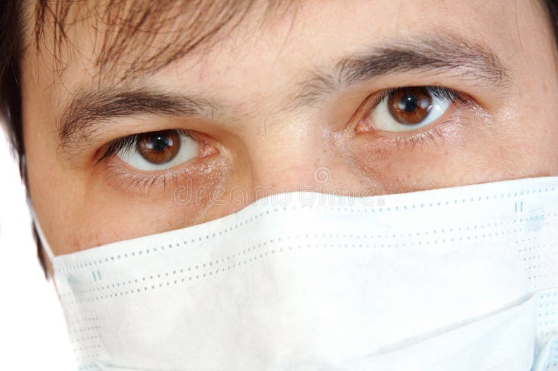 Man in a mask stock image. Image of medical, infectious - 11790953