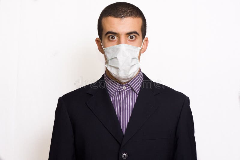 Man with mask stock image. Image of adult, epidemy, virus - 12915167